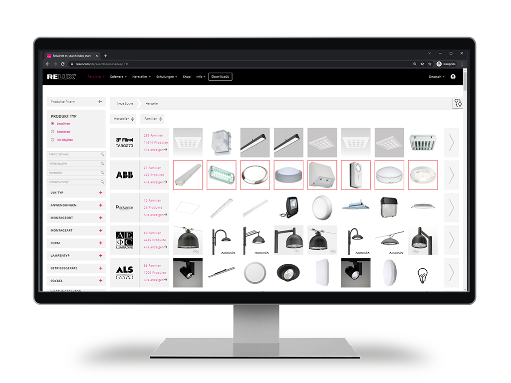 ReluxDesktop – free software for professional lighting planning