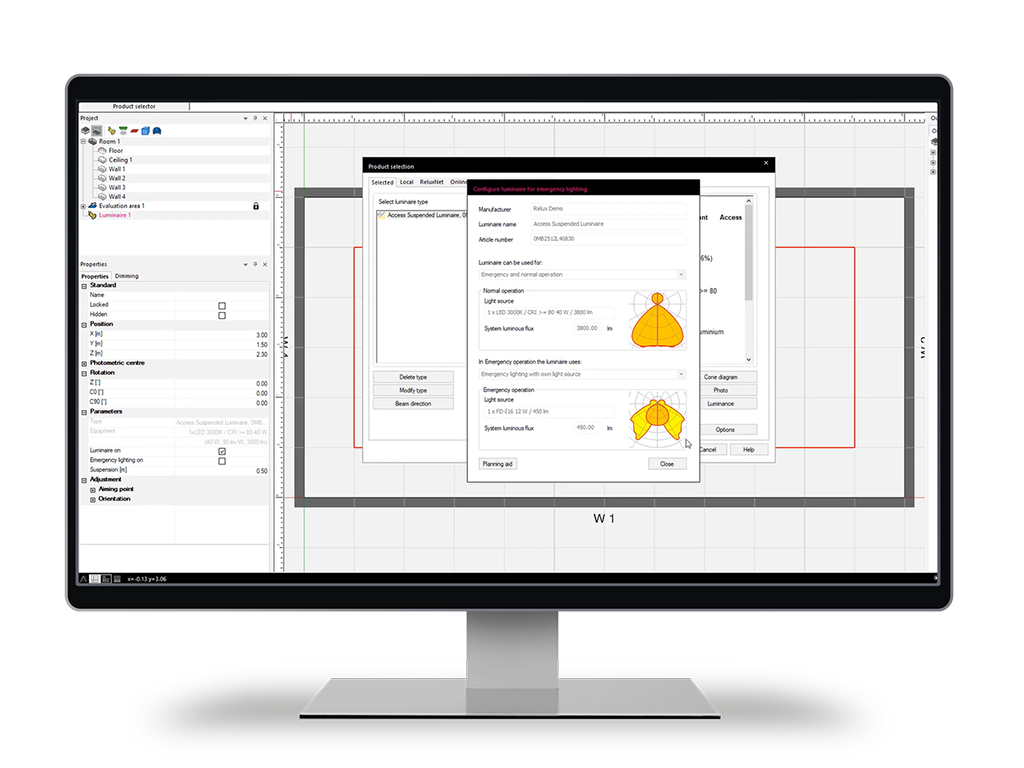 ReluxDesktop – free software for professional lighting planning