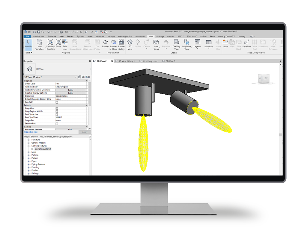 ReluxCAD for Revit – Lighting planning in Autodesk Revit