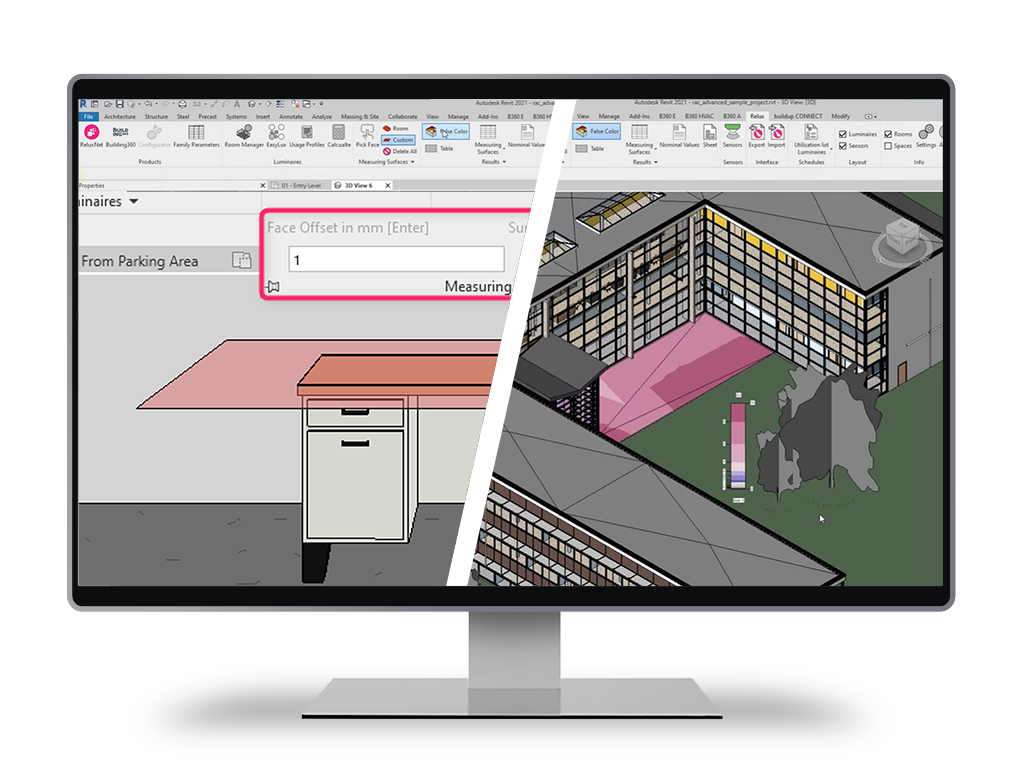 ReluxCAD for Revit – Lighting planning in Autodesk Revit