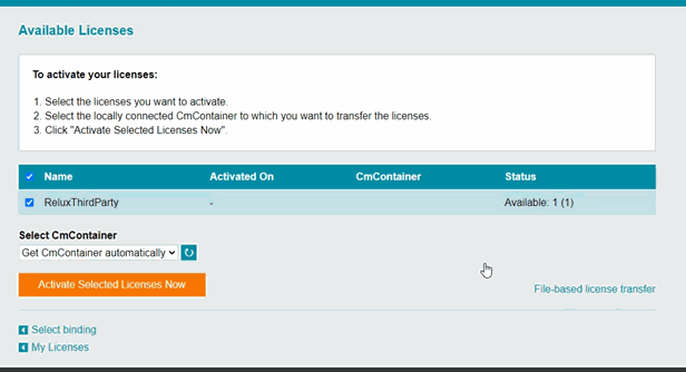 Activate single licences | Knowledge DB | Knowledge Hub